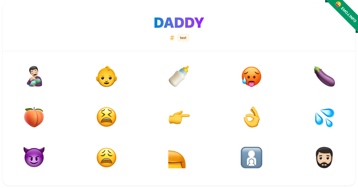 Daddy Emojis 👨🏻‍🍼 👶 🍼 | Meaning, Copy & Paste