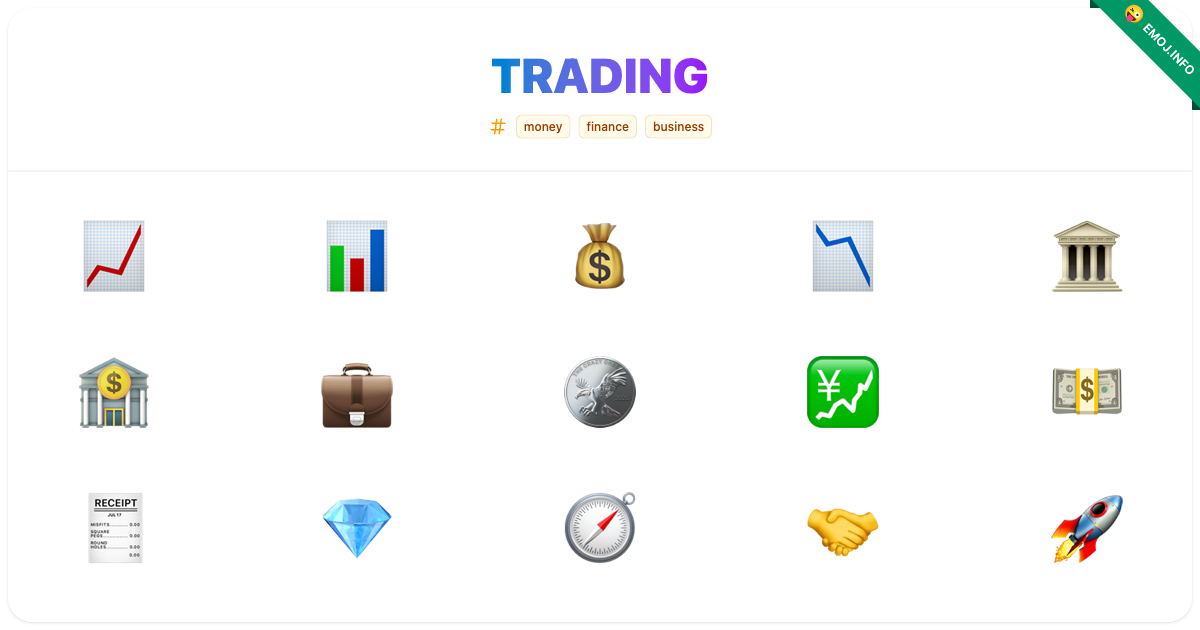 Trading Emojis 📈 📊 💰 | Meaning, Copy & Paste