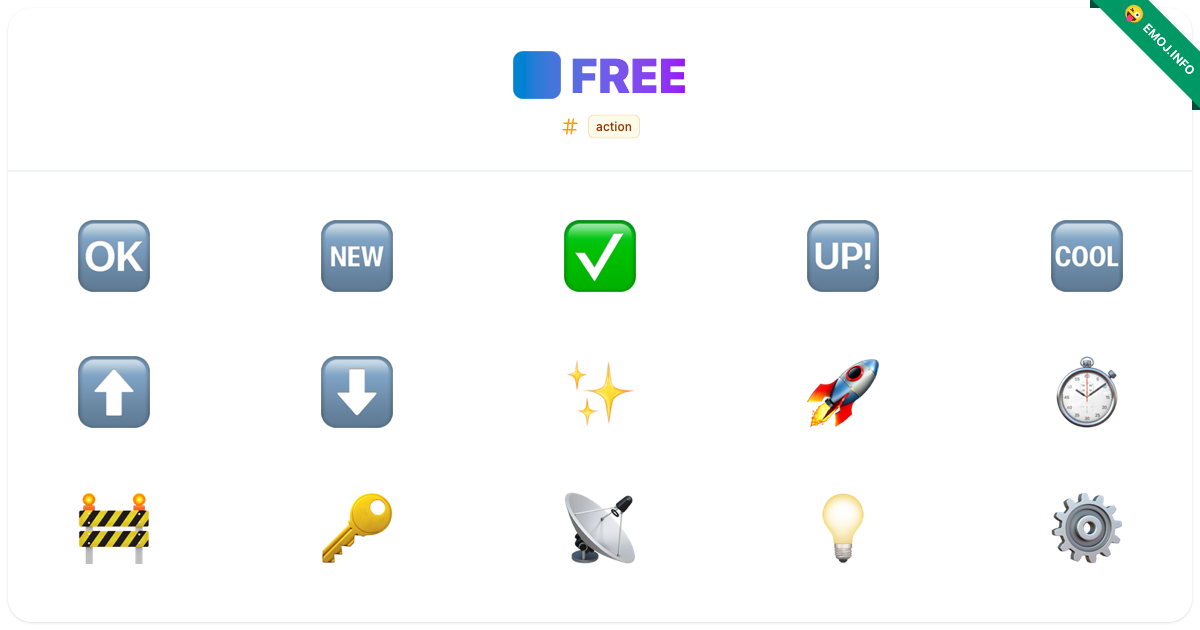🆓 free Emojis 🆗 🆕 | Meaning, Copy & Paste