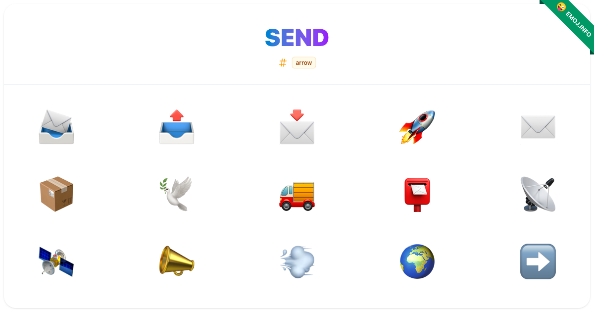 Send Emojis 📨 📤 📩 | Meaning, Copy & Paste