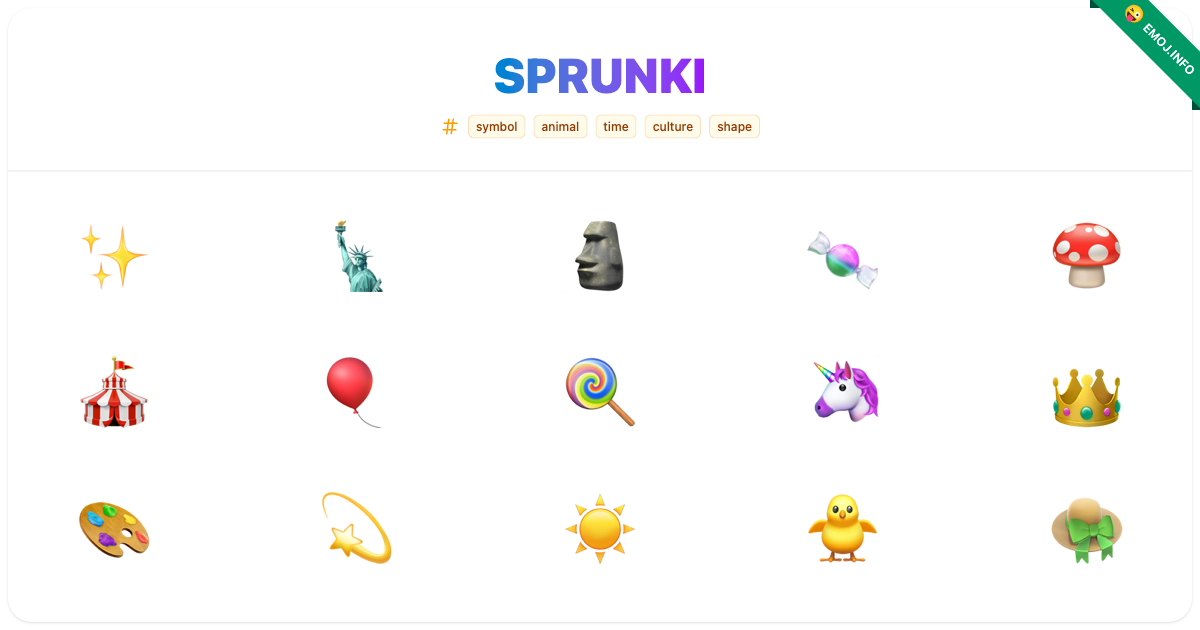 Sprunki Emojis 🗽 🗿 | Meaning, Copy & Paste