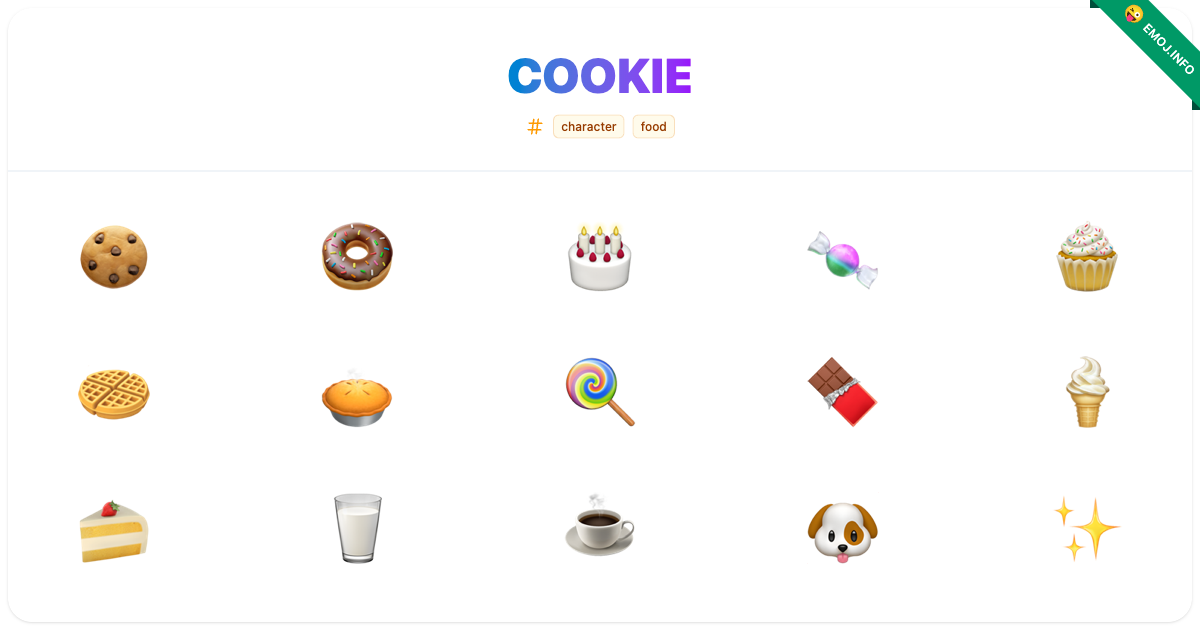 Cookie Emojis 🍪 🍩 🎂 | Meaning, Copy & Paste