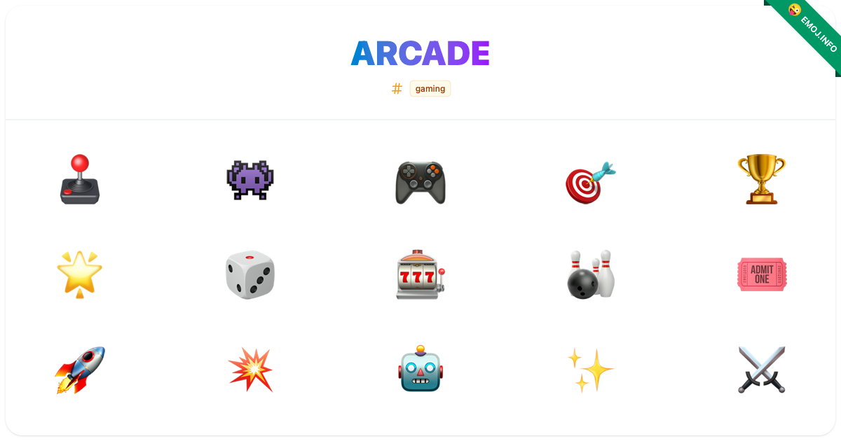Arcade Emojis 🕹️ 👾 🎮 | Meaning, Copy & Paste