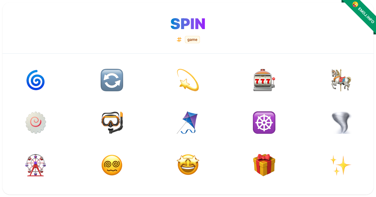 Spin Emojis 🌀 🔄 💫 | Meaning, Copy & Paste