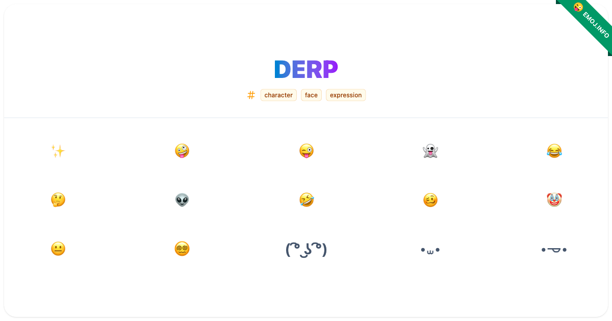 Derp Emojis 🤪 😜 | Meaning, Copy & Paste