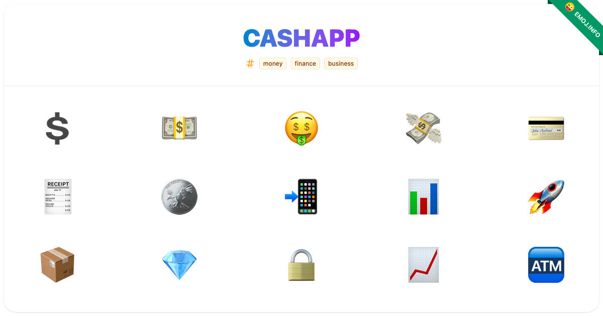 Cashapp Emojis 💲 💵 🤑 | Meaning, Copy & Paste