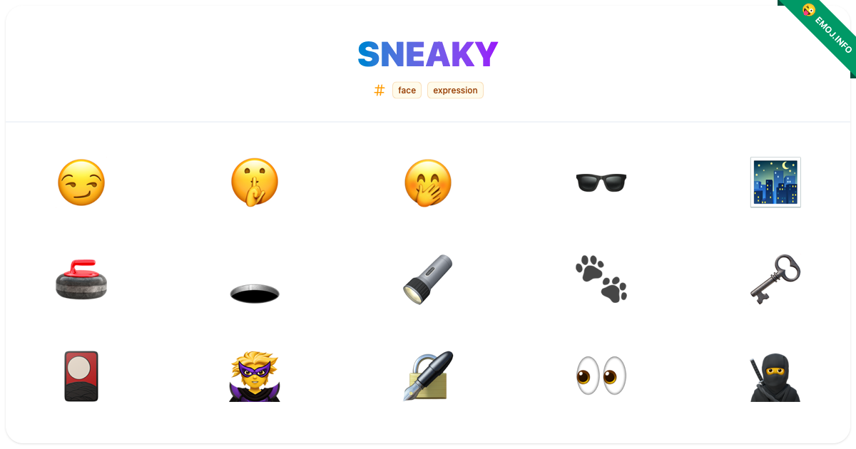 Sneaky Emojis 😏 🤫 🤭 | Meaning, Copy & Paste