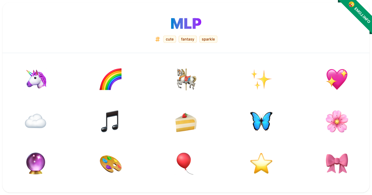 Mlp Emojis 🦄 🌈 🎠 | Meaning, Copy & Paste