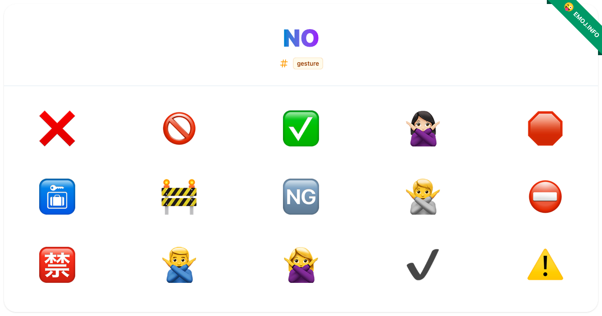 No Emojis 🚫 | Meaning, Copy & Paste