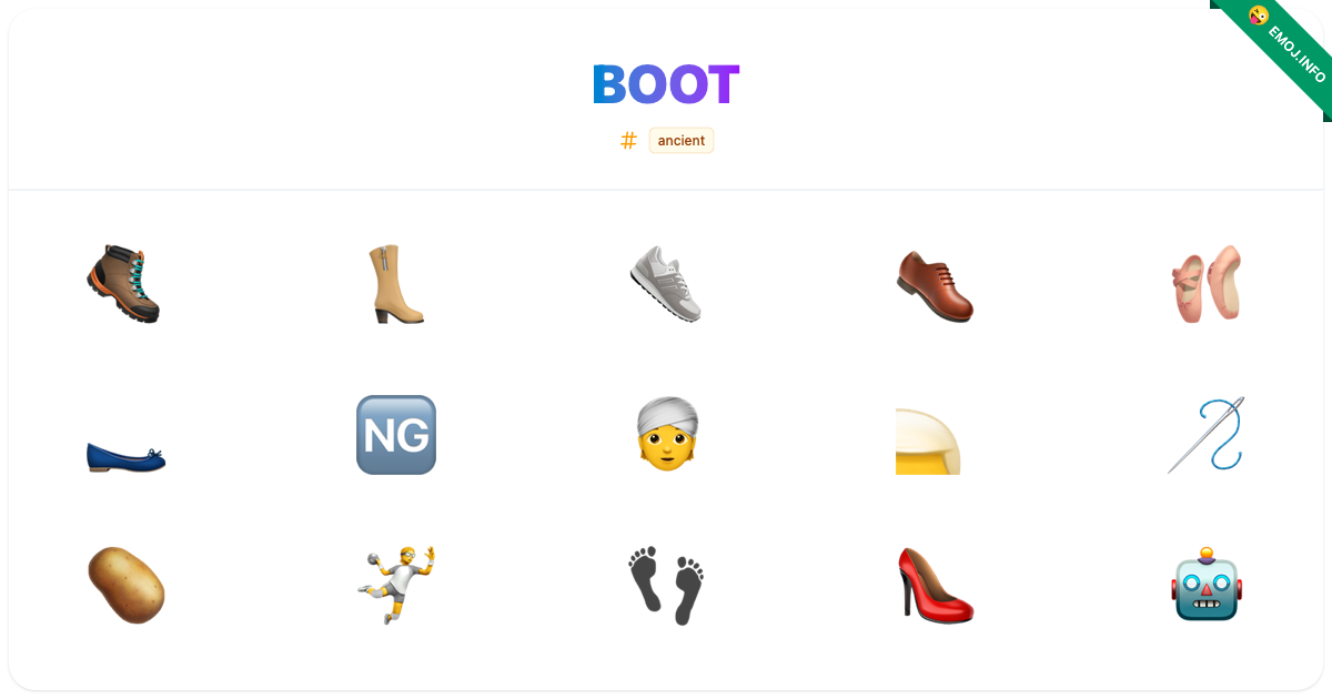 Boot Emojis 🥾 👢 👟 | Meaning, Copy & Paste