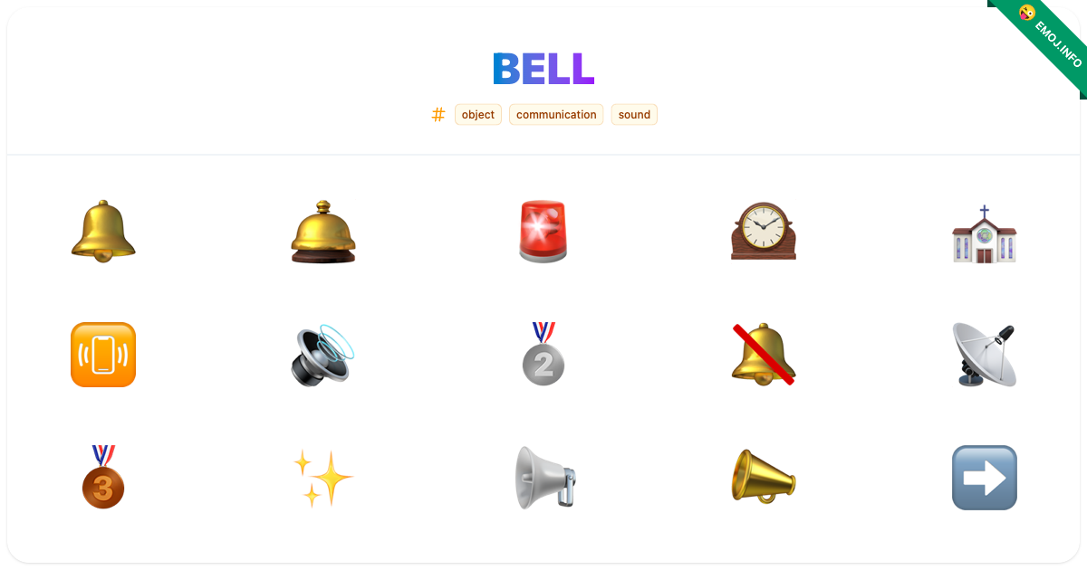 Bell Emojis 🔔 🛎️ 🚨 | Meaning, Copy & Paste