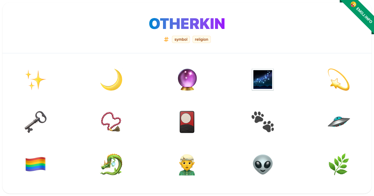 Otherkin Emojis 🌙 🔮 | Meaning, Copy & Paste