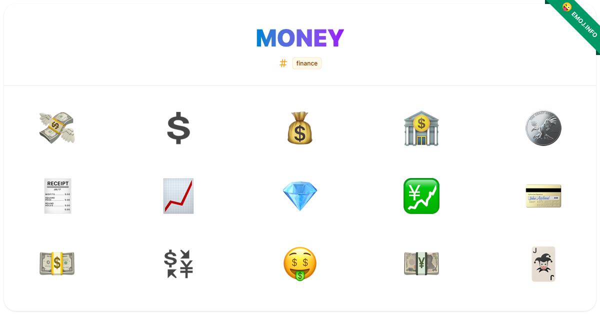 Money Emojis 💸 💲 💰 | Meaning, Copy & Paste