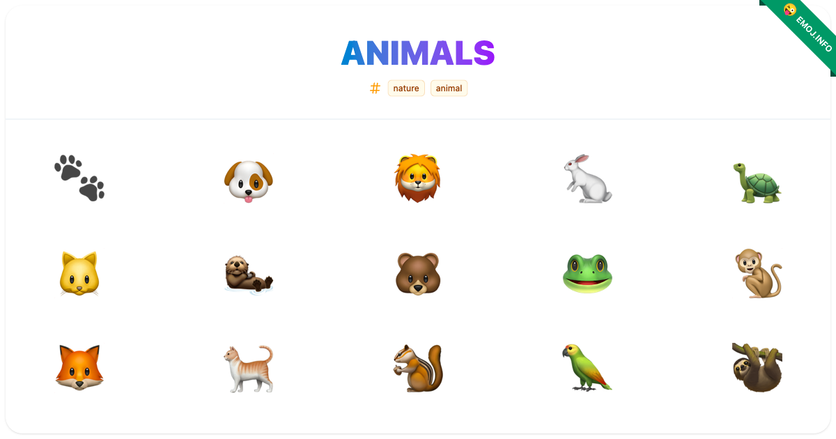 Animals Emojis 🐍 🐊 🦎 | Meaning, Copy & Paste