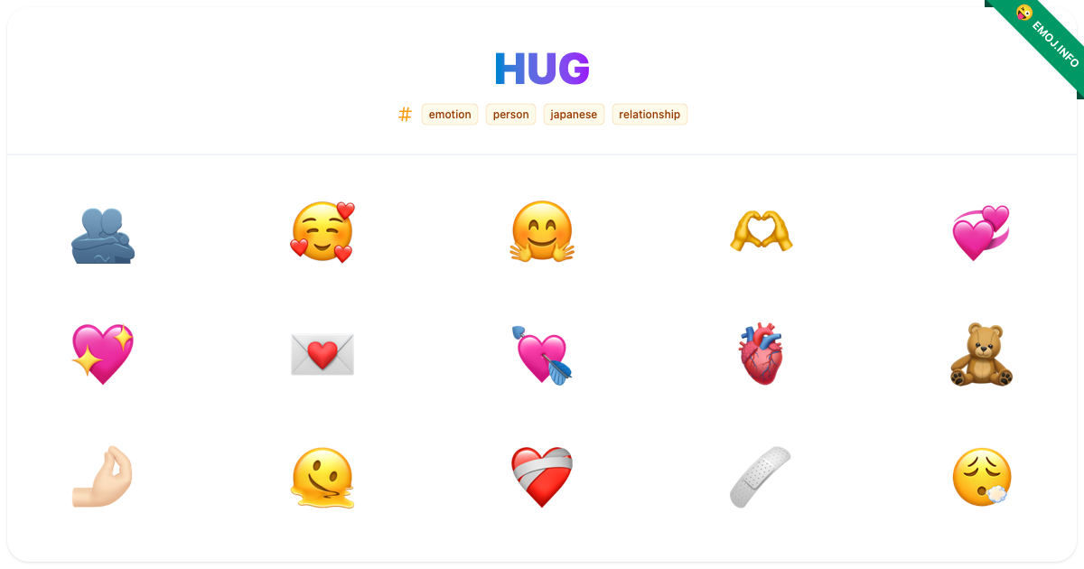 Hug Emojis 🫂 🥰 🤗 | Meaning, Copy & Paste