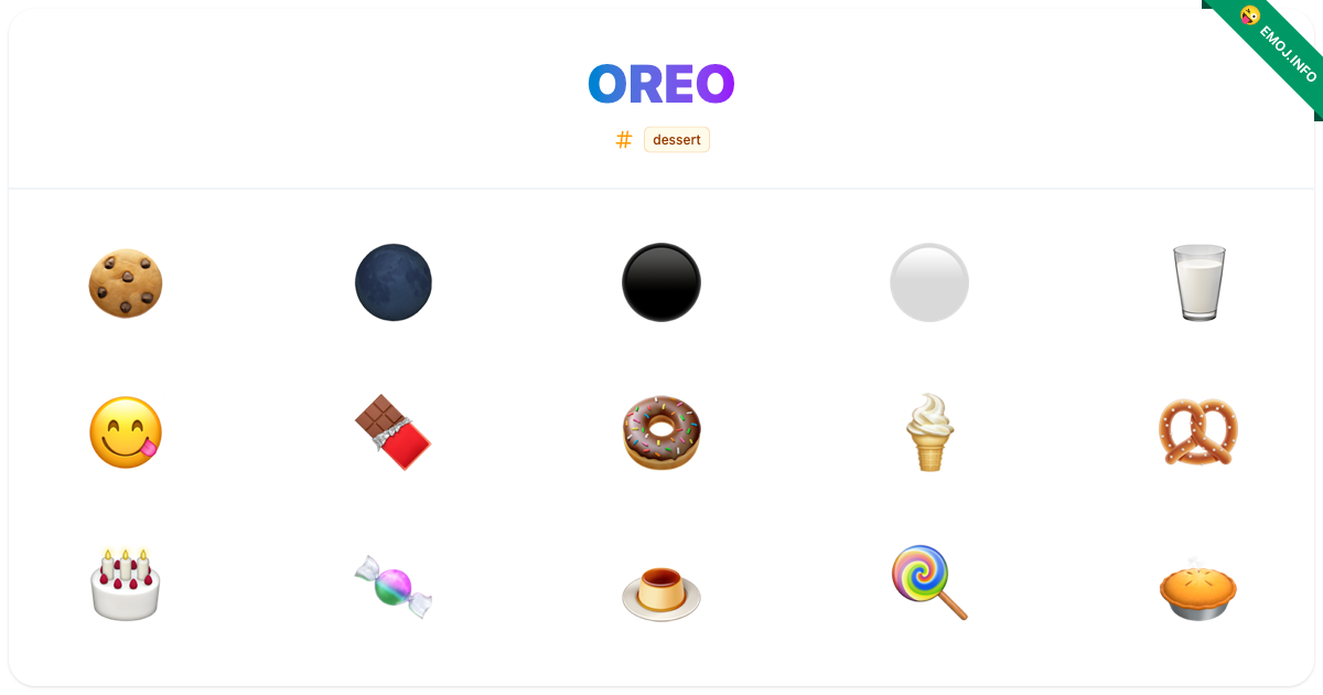 Oreo Emojis 🍪 🌑 ⚫ | Meaning, Copy & Paste