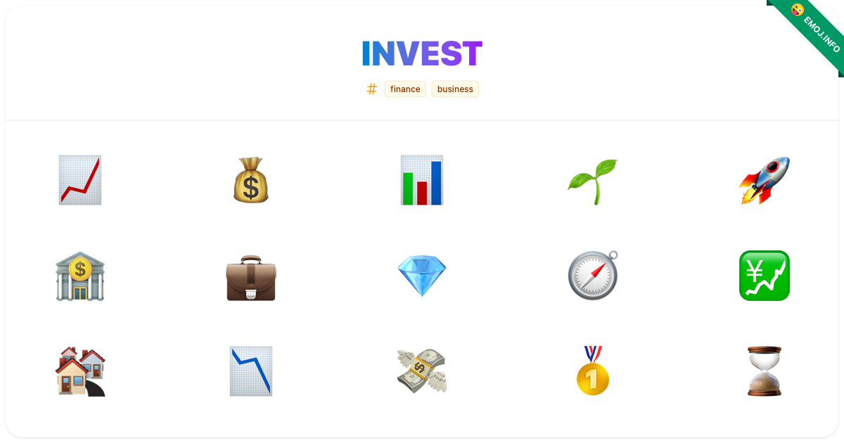 Invest Emojis 📈 💰 📊 | Meaning, Copy & Paste